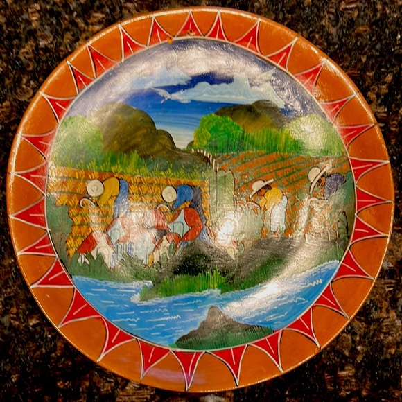 Wall Decor | Mexican Story Plate Flawed See Photos Great For Display ...